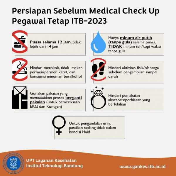 Medical Check Up ITB 2023 – UPT Layanan Kesehatan