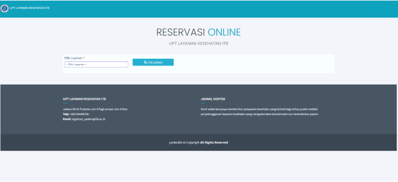 TATA CARA RESERVASI ONLINE YANKES ITB DENGAN SSO (SINGLE SIGN ON ...